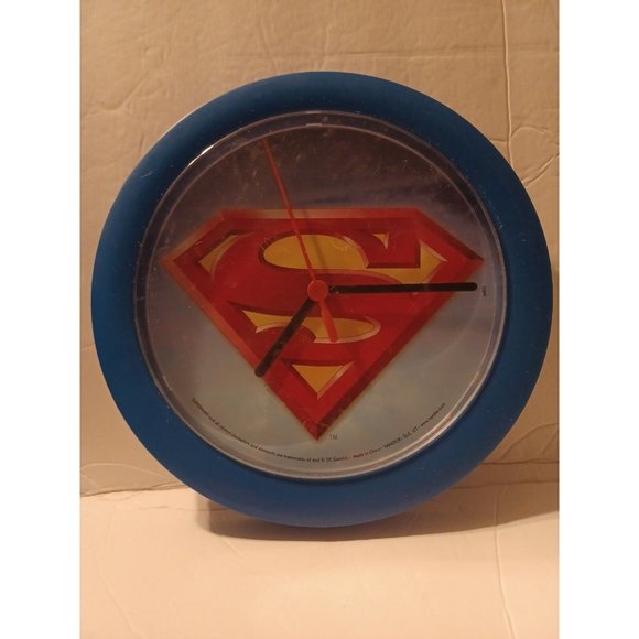 Vandor | Wall Decor | Superman Logo Frame 8inch Wall Clock Office Home ...